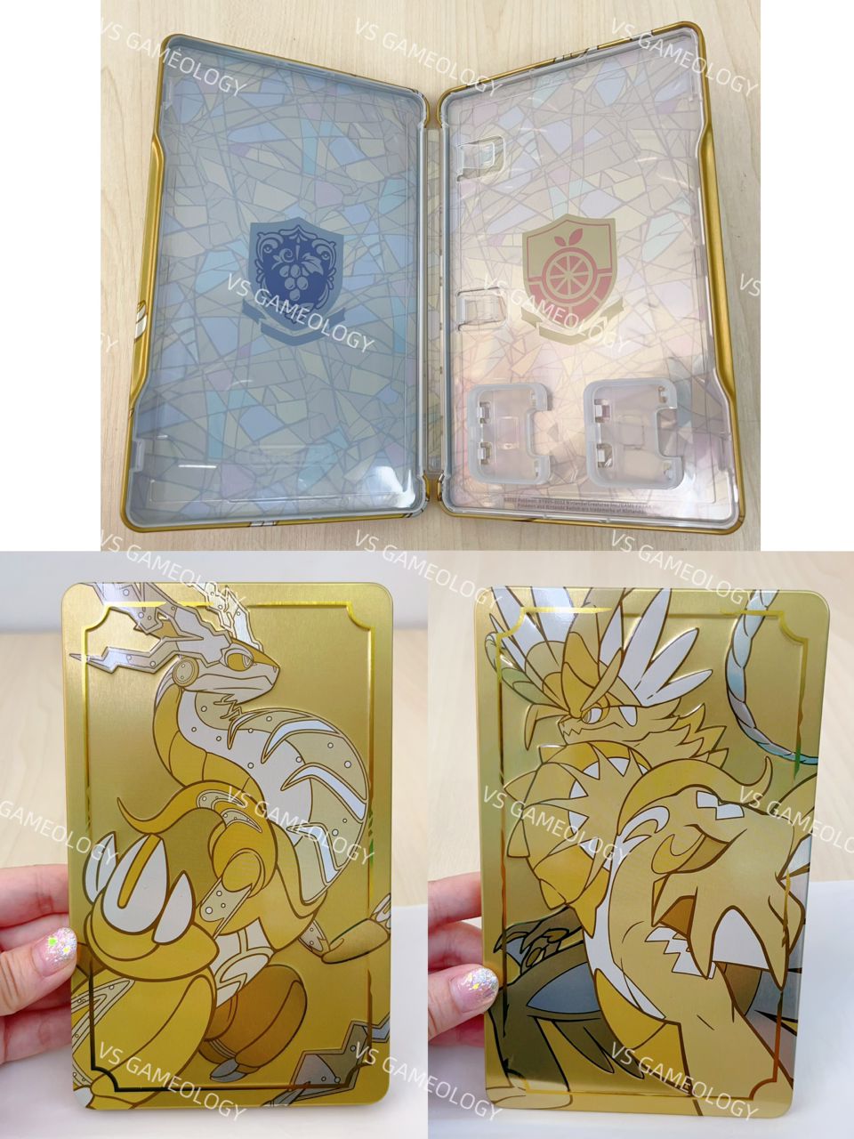 Official Nintendo Switch Pokemon Violet & Scarlet : Gold Steelcase (NO ...